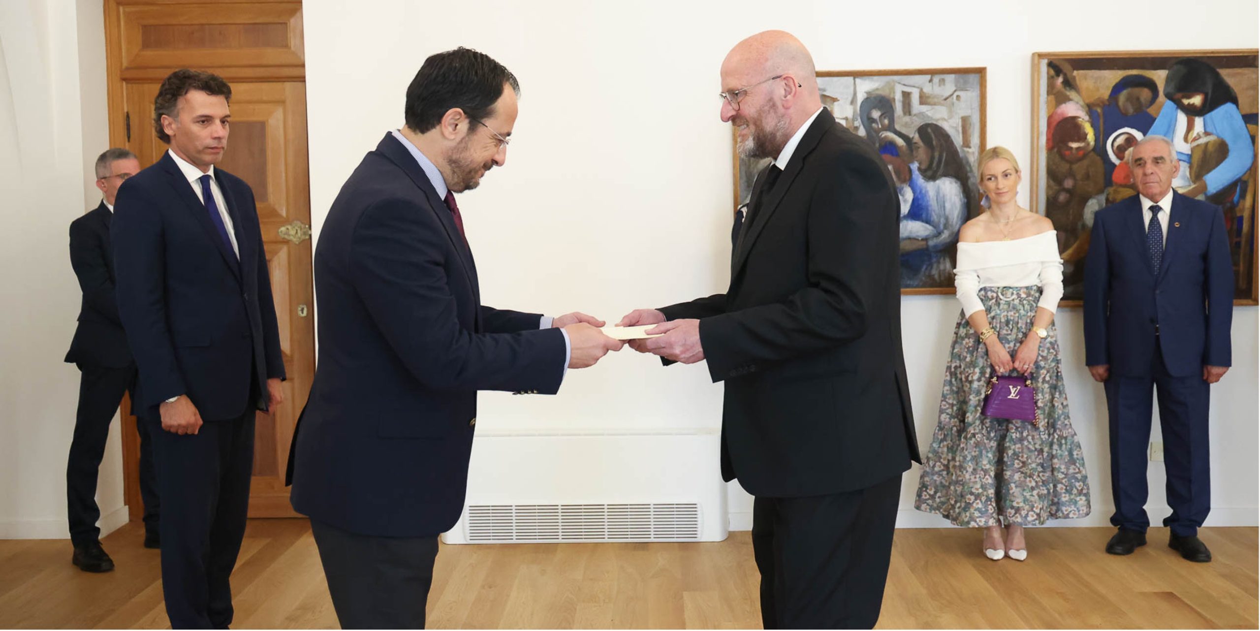 The Ambassador of the Sovereign Order of Malta to Cyprus presents his ...